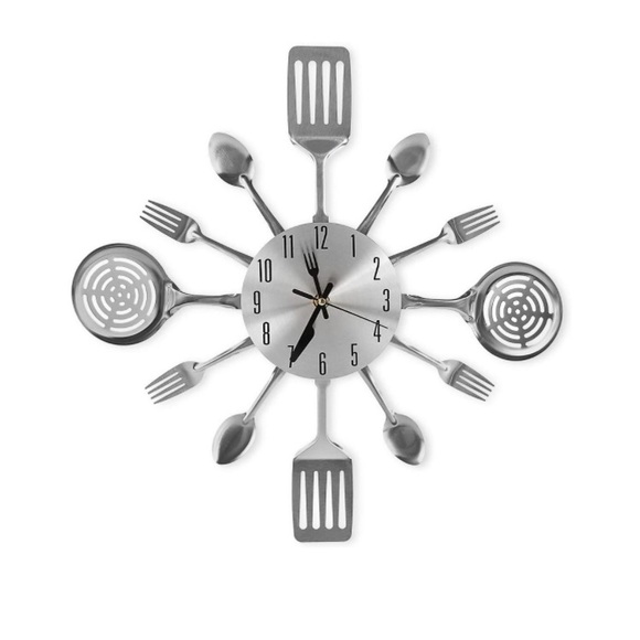 Accessories | 16 Inch Large Kitchen Wall Clocks With Spoons And Forks ...